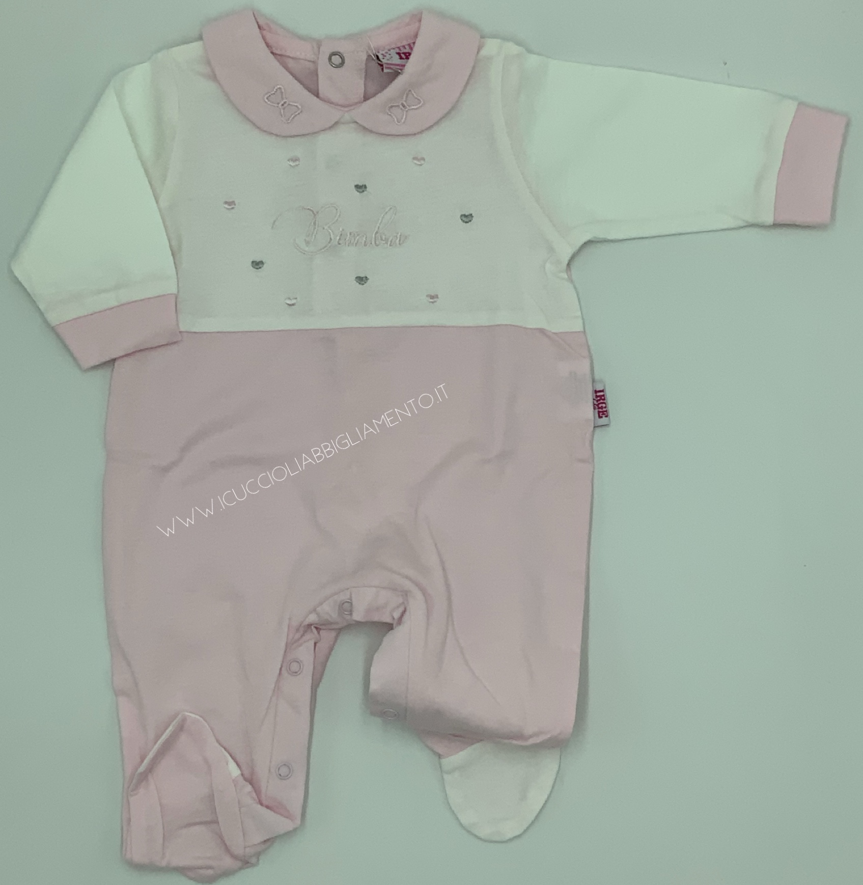 Irge Tutina in cotone con ricamo "Bimba" - Shop online I Cuccioli ...