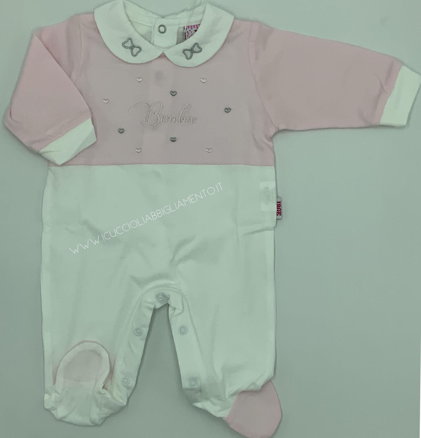 Irge Tutina in cotone con ricamo "Bimba" - Shop online I Cuccioli ...